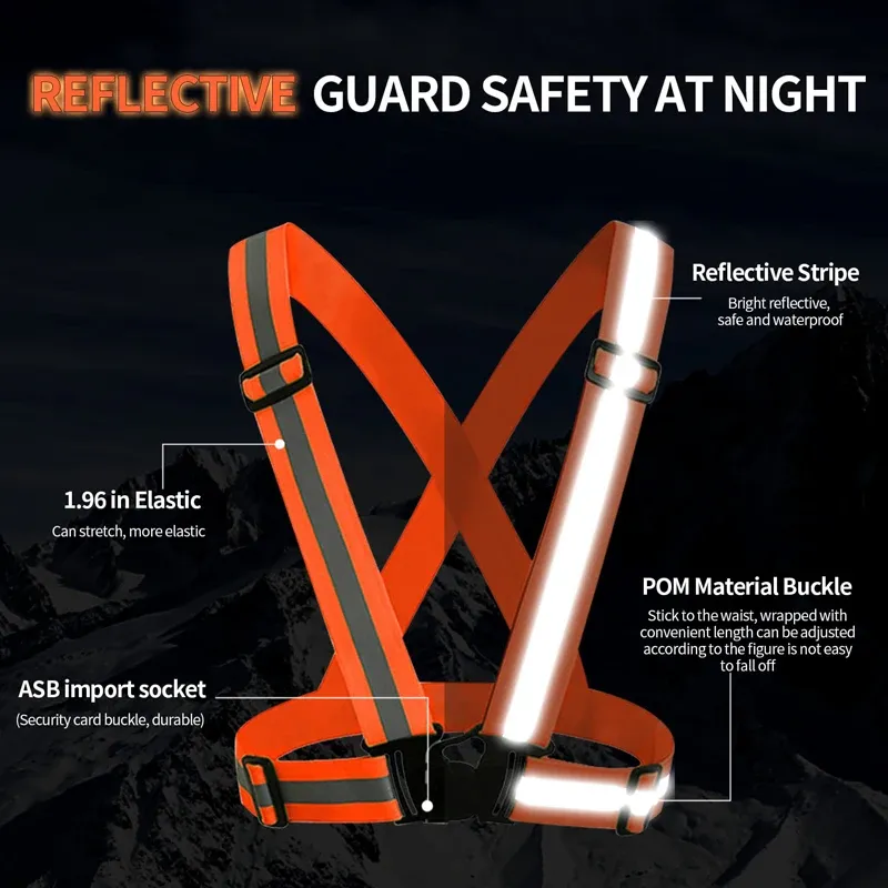 Reflective Cycling Vest: High-Visibility Safety Gear for Nighttime ...