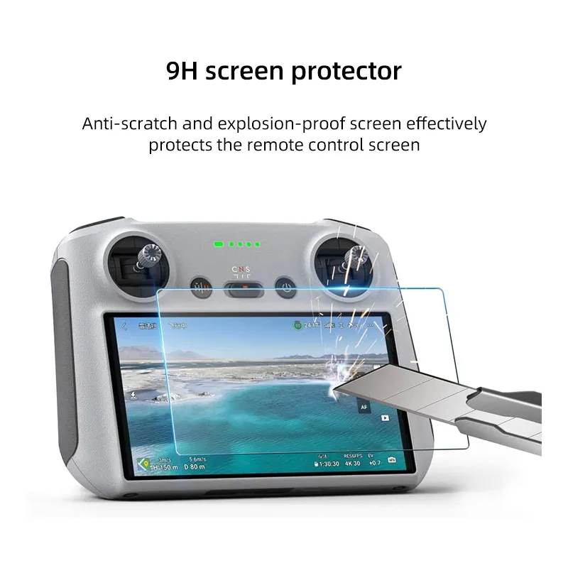 2-Set Mini 3 Pro Screen Protector: Anti-Scratch 9H Glass Film for DJI ...