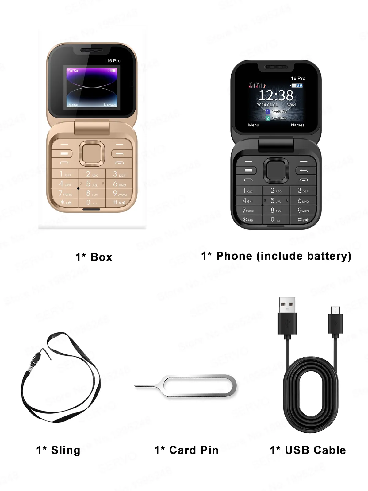 DHgate.com:SERVO Mini Flip Phone with Micro SD Card: 1.77" Screen, 2 SIM, Camera, Flashlight ...
