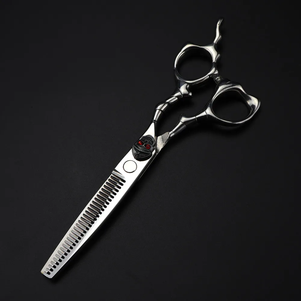 Sharp Hair Scissors, Professional Haircut Shears: 6'' Skull Design Hair ...