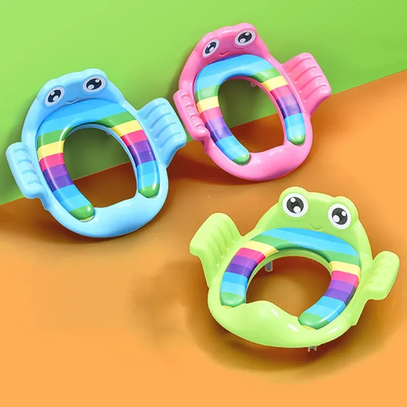 Toddler Toilet Training Seat Colorful & Soft Potty Seat with Easy-Clean ...
