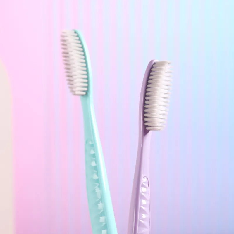 Extra Hard Large Brush Head Manual Toothbrush with Firm Bristles for ...