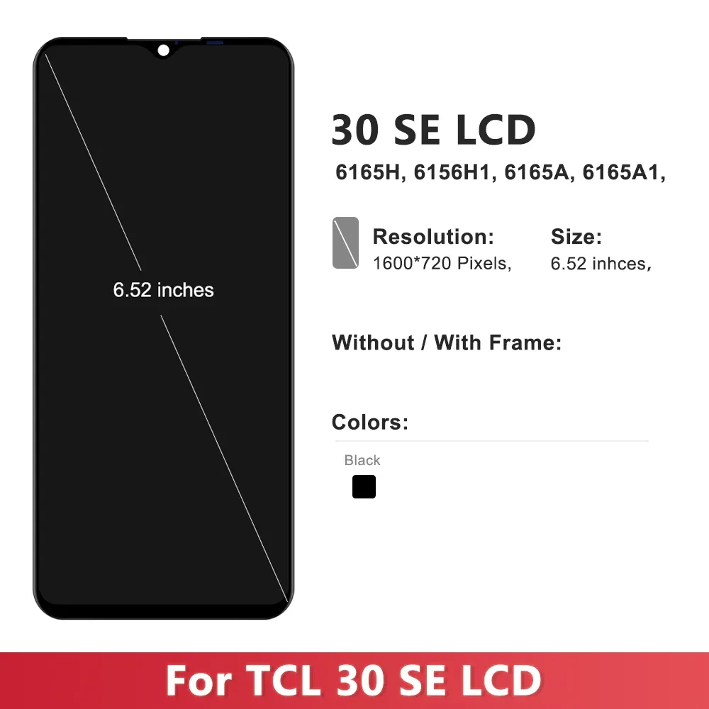 DHgate.com:100% Tested TCL 30 SE Touch Screen Replacement Kit, 6.52 ...