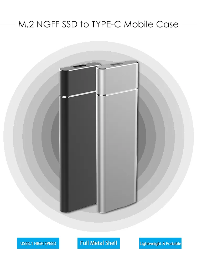 Uthai Usb3 1 Type C To M 2 Ngff Ssd Enclosure M2 To Usbc Mobile Hard