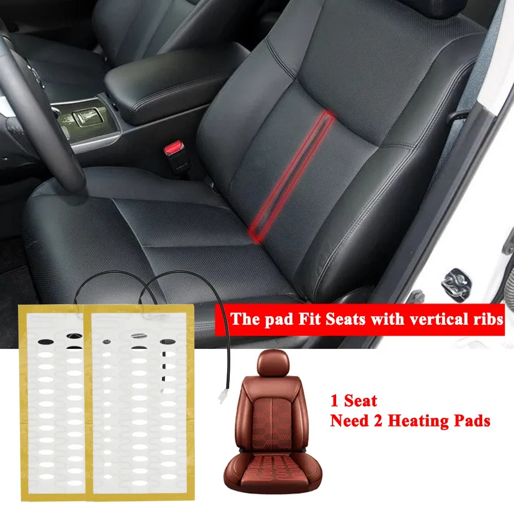 12 Volt Automotive Heater Pad Kit for Two Seats - Alloy Wire Fast ...