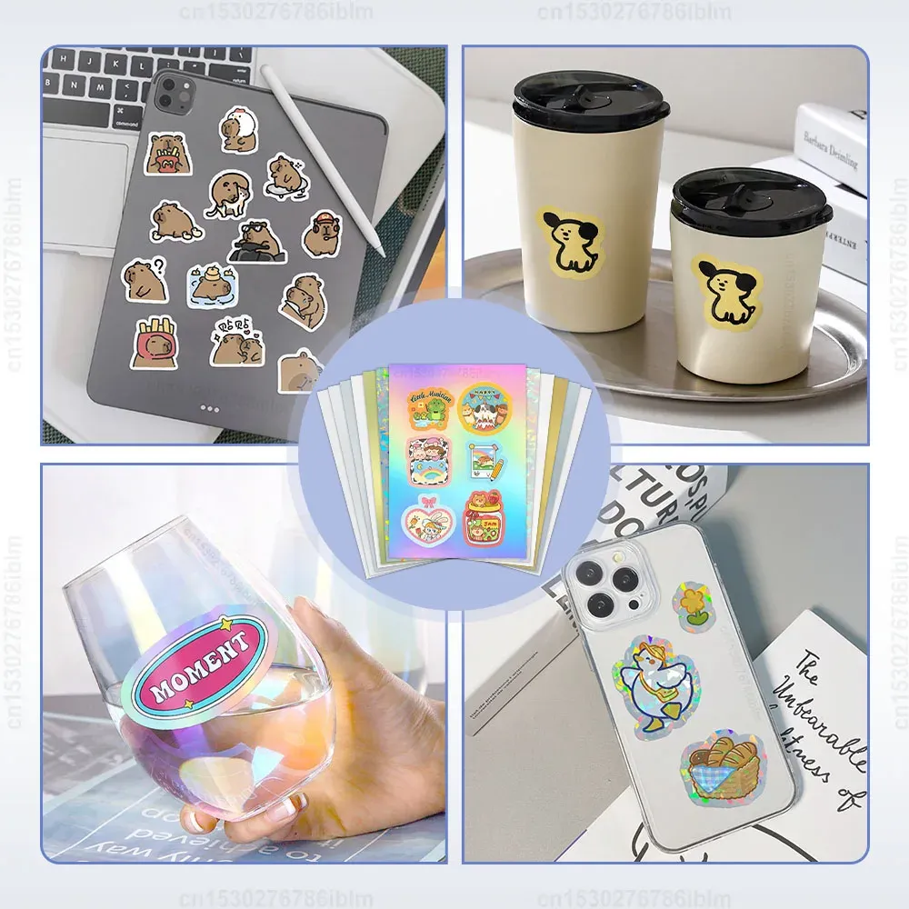 Waterproof A4 Printable Vinyl paper with sticker Sheets - Self-Adhesive ...