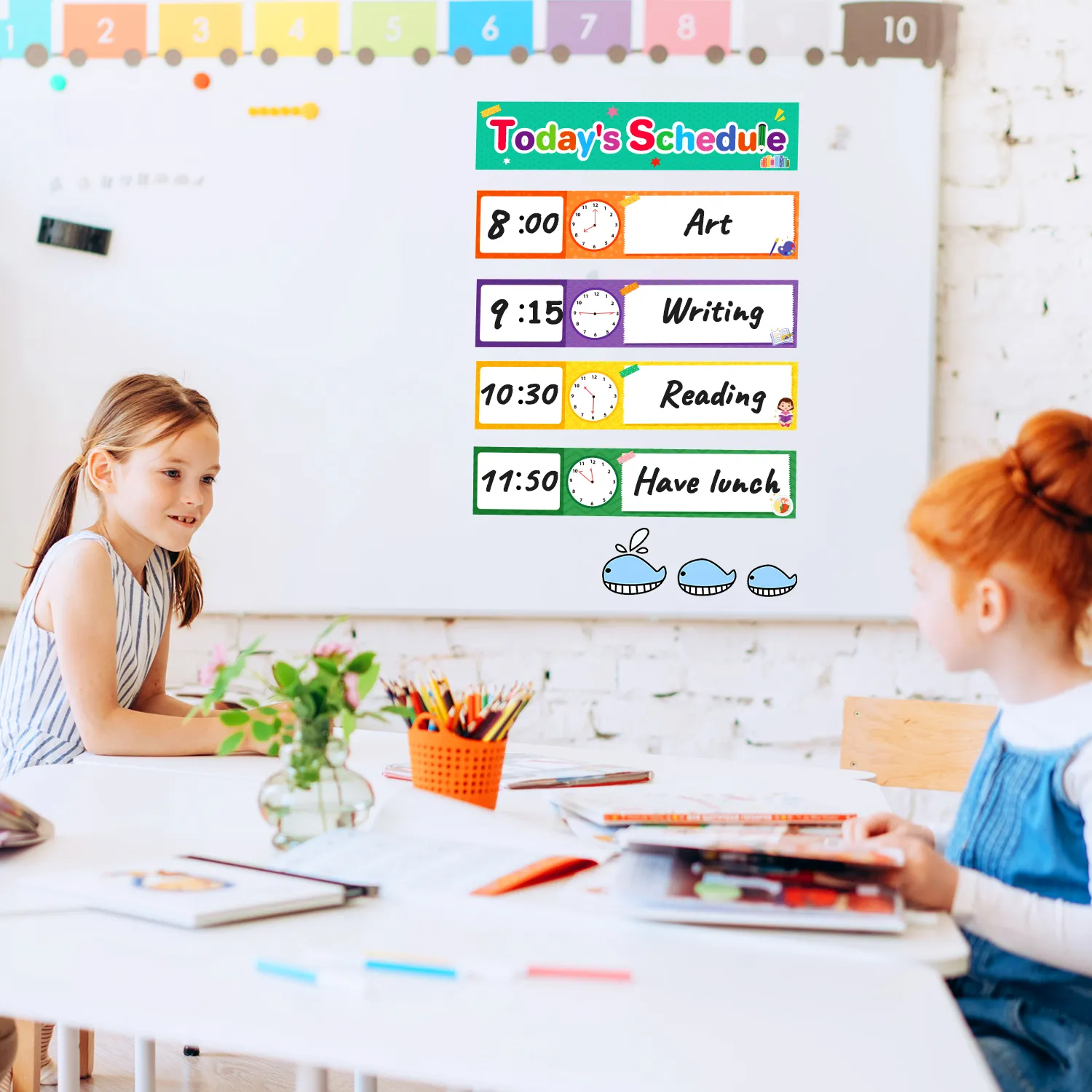 Montessori DIY visual schedule autism for Toddlers - Daily Routines ...