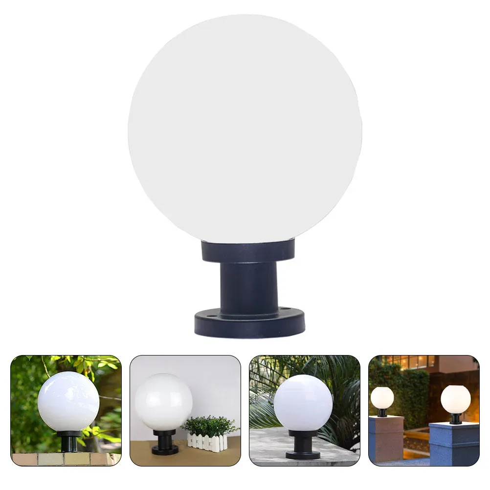 DHgate.com:Acrylic Globe Post Light Covers - Waterproof Outdoor Light ...