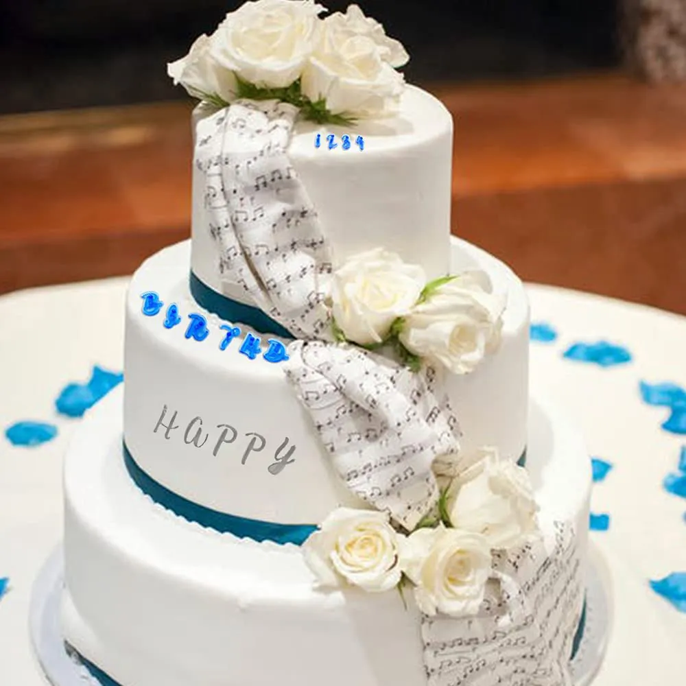 DIY Cake Decorating 83 Piece Alphabet Cake Stamp Set - Upper Lower Case ...