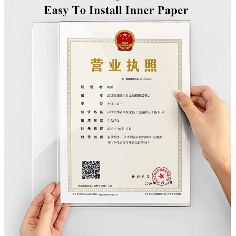 Plastic Poster Board Wall Mount Frame for A5 5.83 × 8.27 in Posters and ...