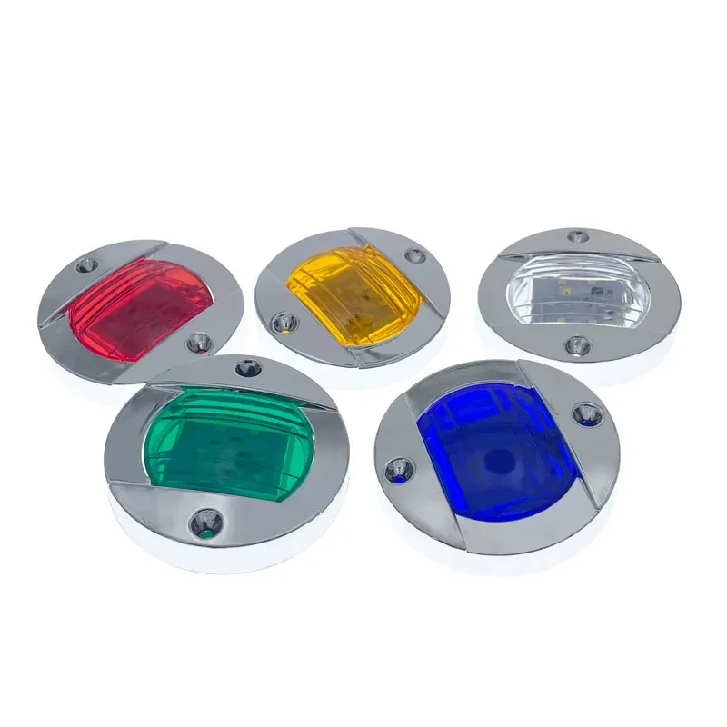 Marine Boat Transom LED Stern Light Round Cold White Tail Lamp 12V/24V ...