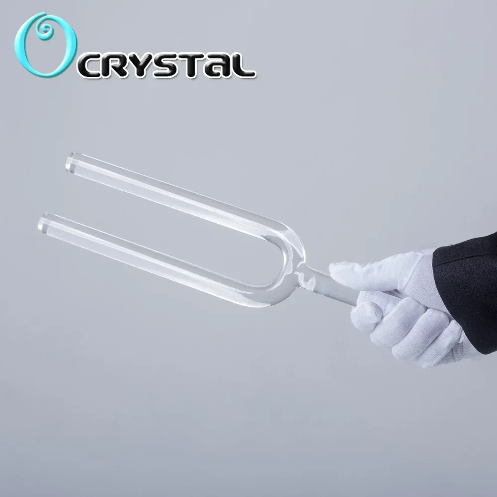 DHgate.com:Clear Quartz Crystal Tuning Fork for Healing and Meditation ...