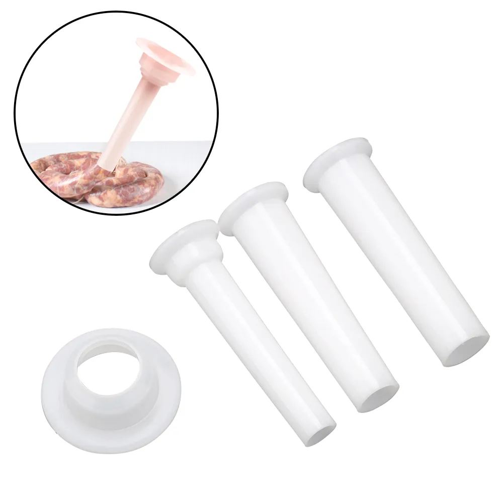 2024 Sausage Stuffer Filling Funnel Tubes Base Set, DIY Meat Grinder ...