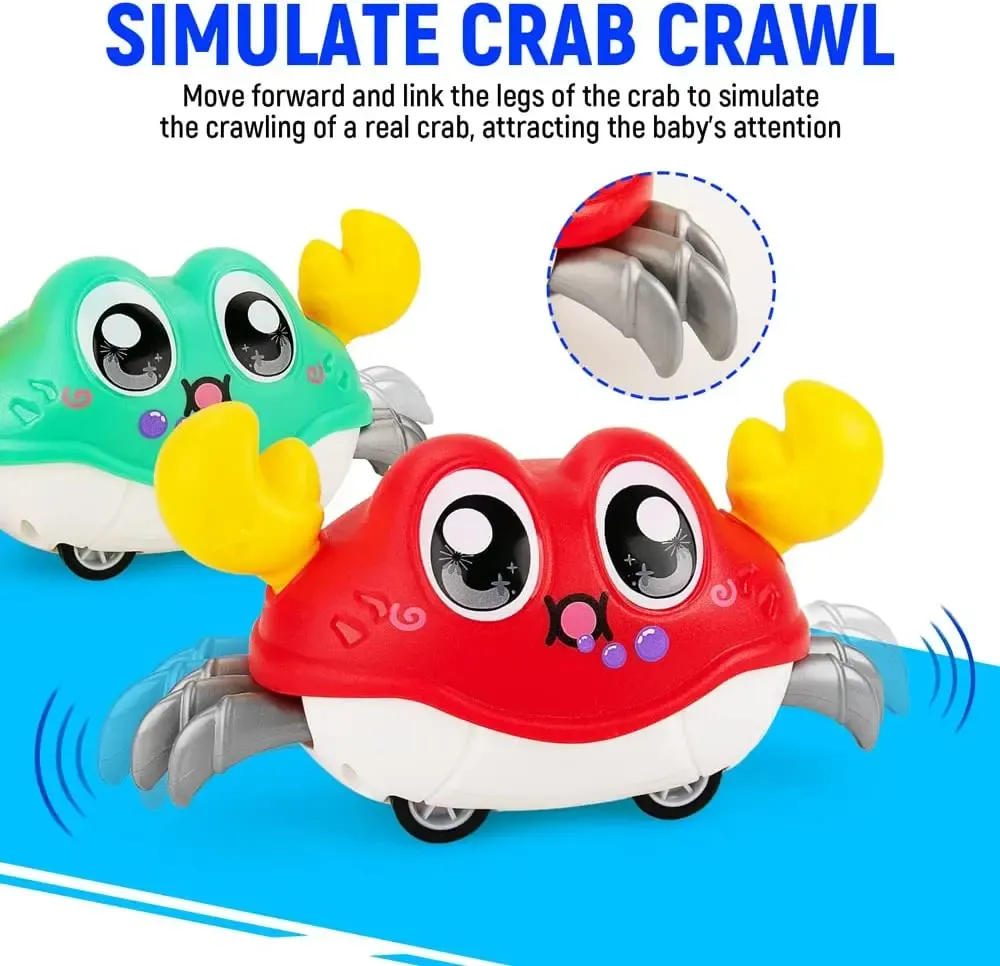 Montessori Baby Toys Inertial Crawling Crab Toy For 1... From Ddmyhome ...