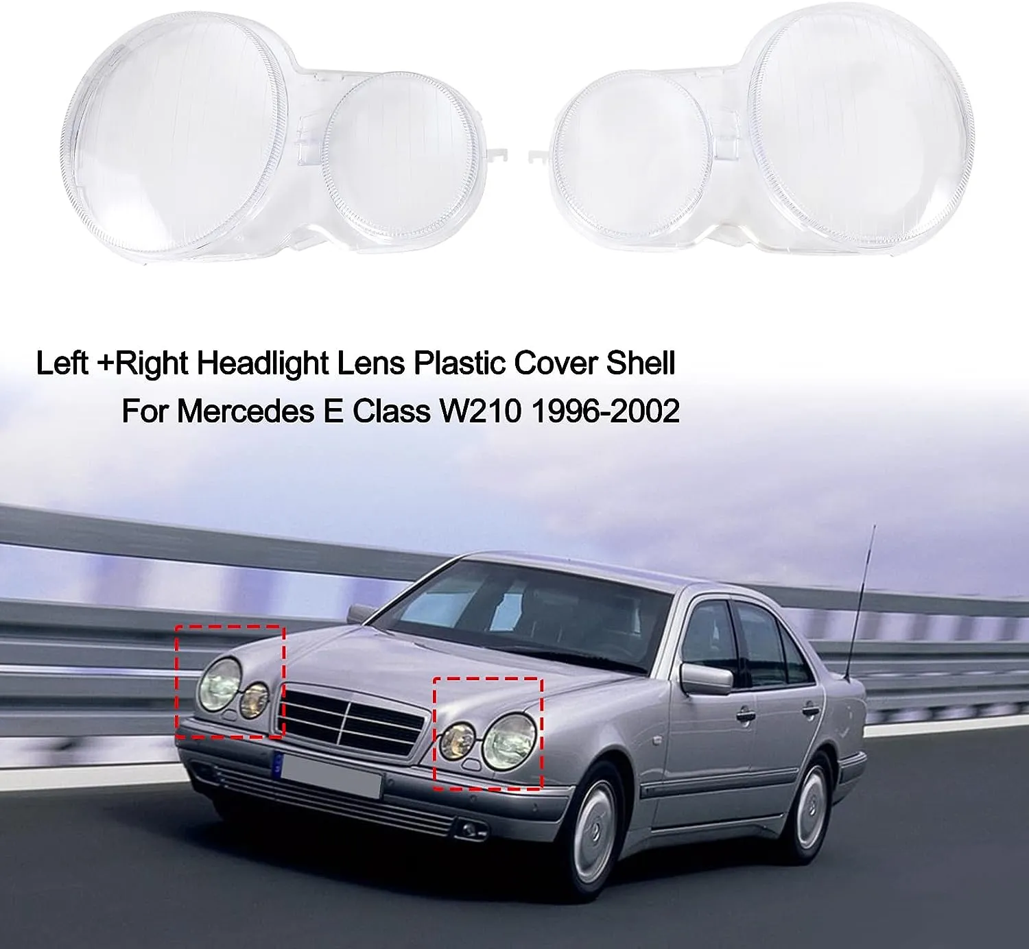 Clear Headlamp Lens Cover For Mercedes Benz W210 E Class 1996 2003 Transparent Headlight Shell Durable Protective From Ddmyhome 37.34 DHgate.Com