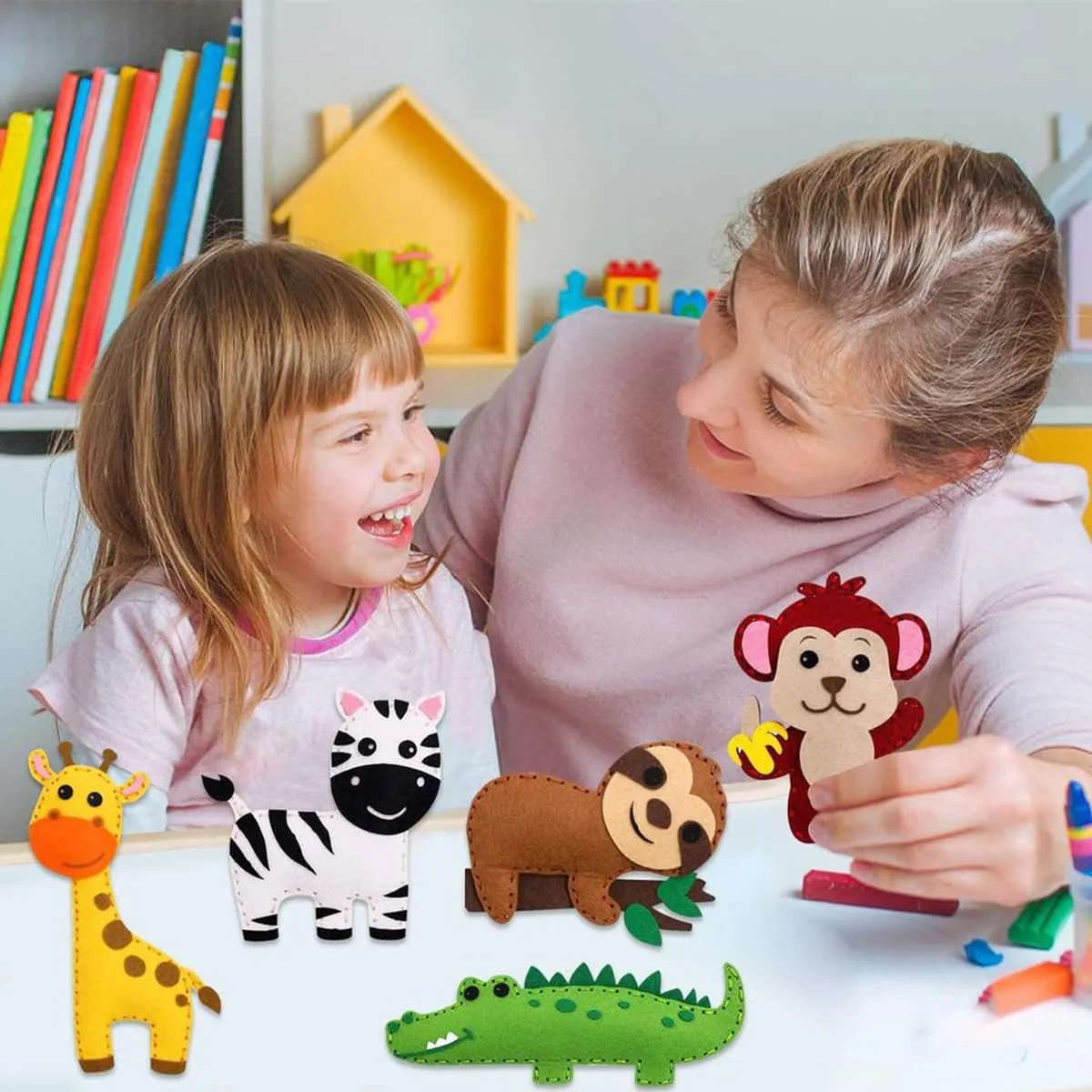 Forest Animals Craft Kit - DIY Sewing Felt Plush...