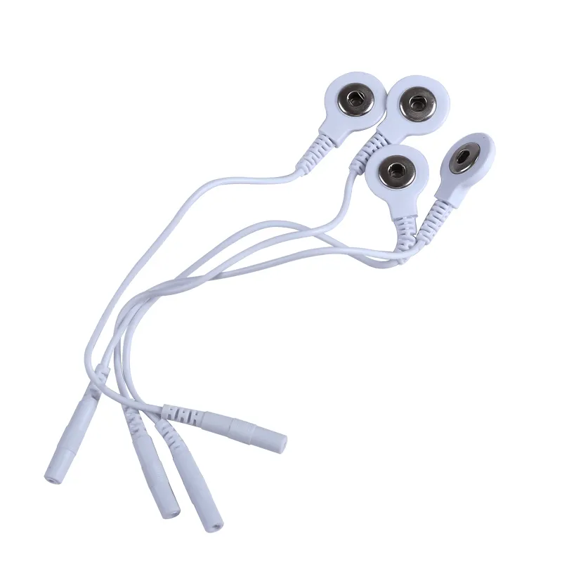 5/Electrode Wires with 3.5mm Plug for Tens and Ems Massager Machines ...