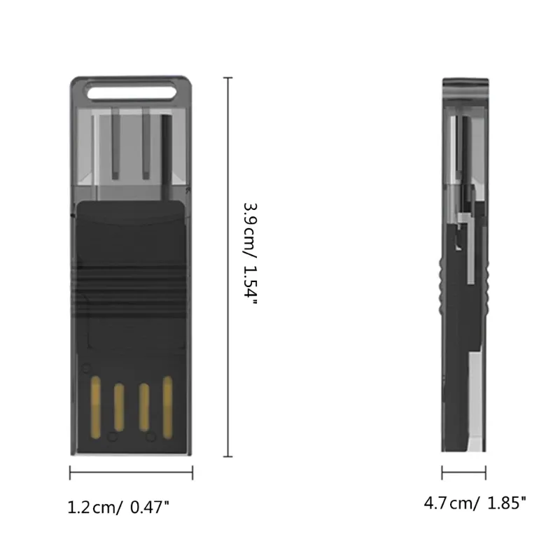 2-in-1 Universal Card Reader: USB 3.0 & Type-C to MicroSD/TF, OTG ...