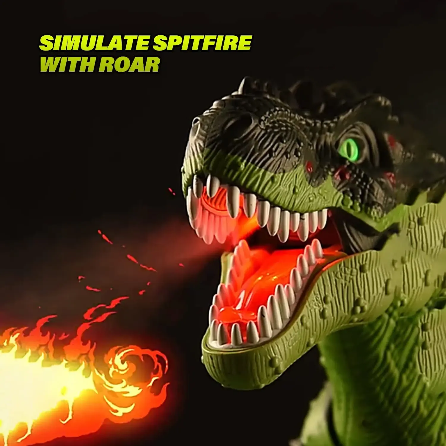 Robot Dinosaur SWTOIPIG Remote Control Dinosaur Toys, LED Light Up ...