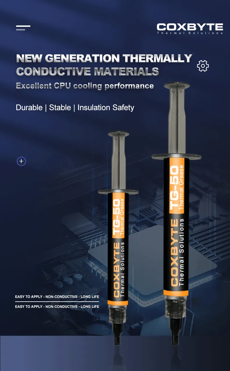 18.2W/Mk Coxbyte 2g/4g For CPU AMD Intel Processor Heatsink Fan Compound Cooling Thermal Paste ...