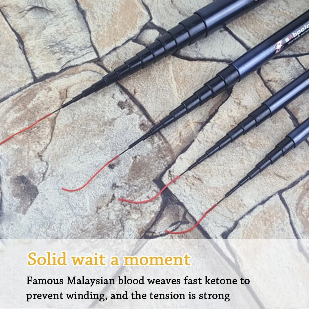 Ultra-Compact Telescopic Fishing Rod: Portable Carbon Fiber Stream and ...