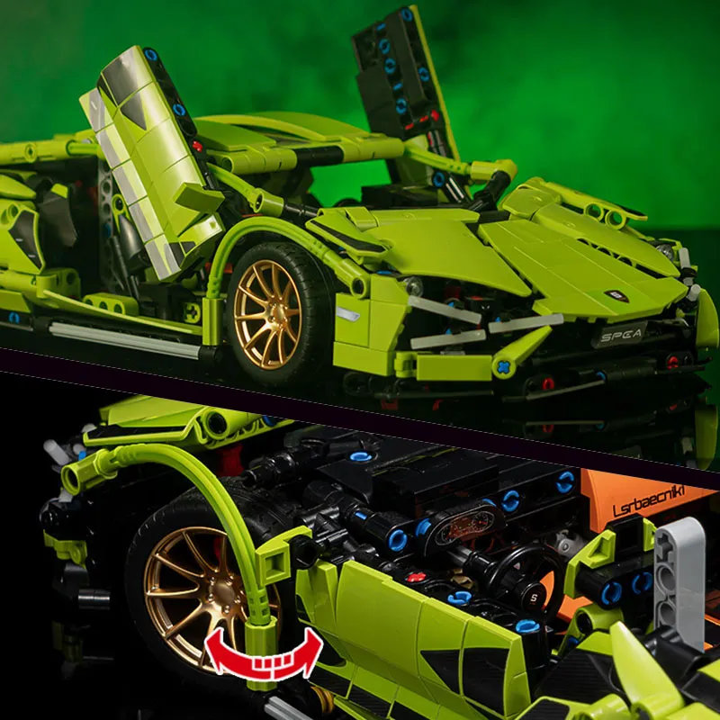 Green Phantom Racing Building Blocks: Educational STEM Toys for Kids ...