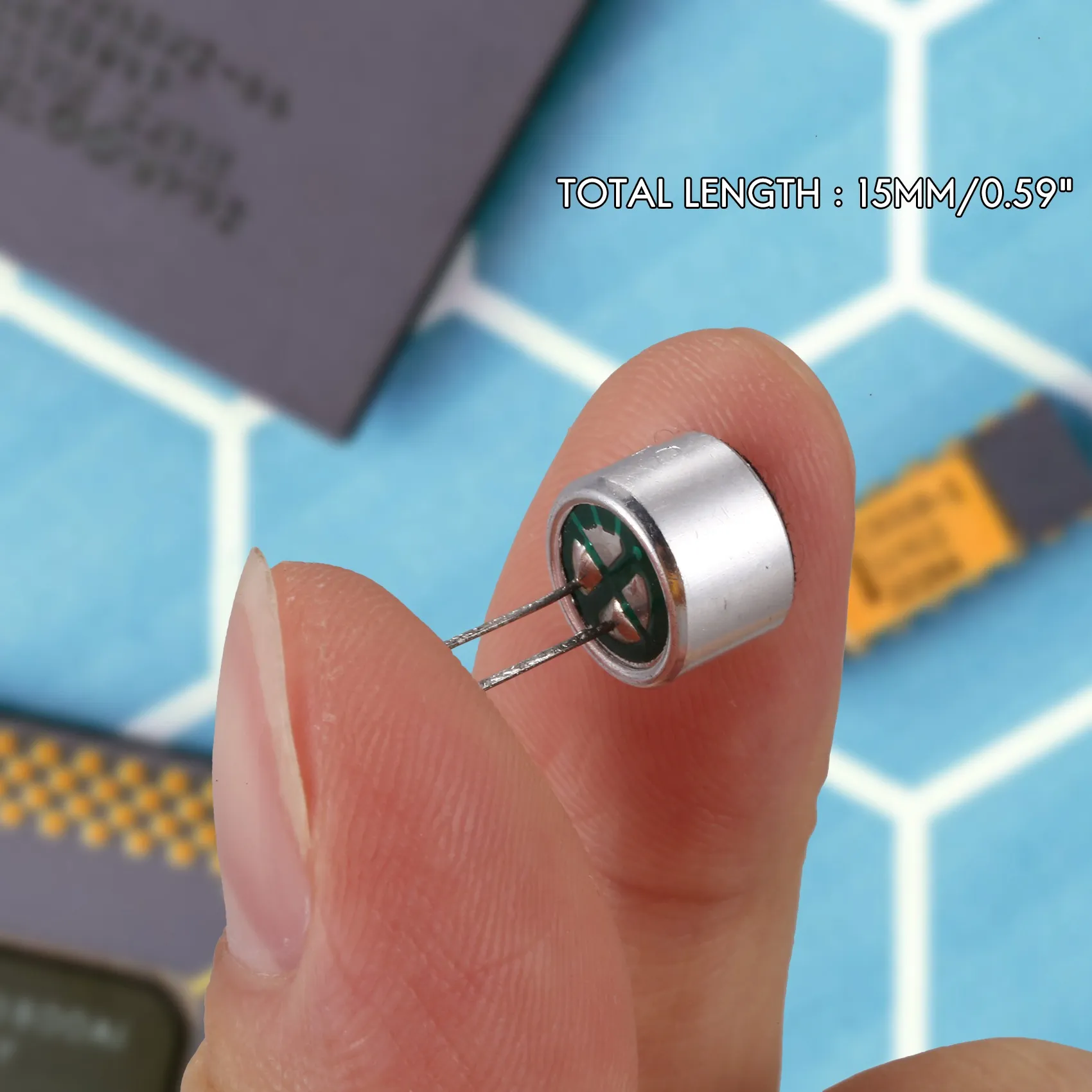 7mm Electret Condenser Microphone Capsule, 2-Pin, Miniphone, High ...