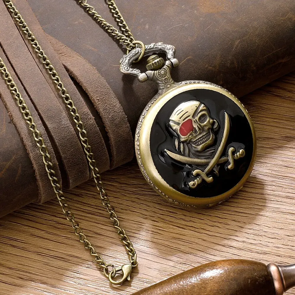 Mens Pendant Watch, Vintage Style Quartz Pocket Watch Necklace For Men ...