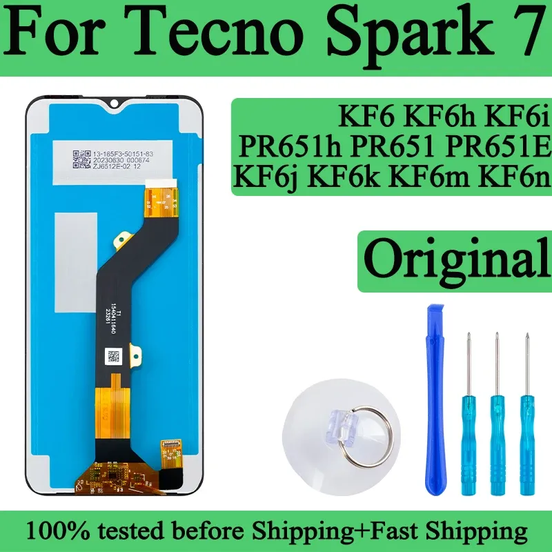Touch Screen Digitizer Panel Assembly for Tecno Spark 7 PR651h PR651 ...