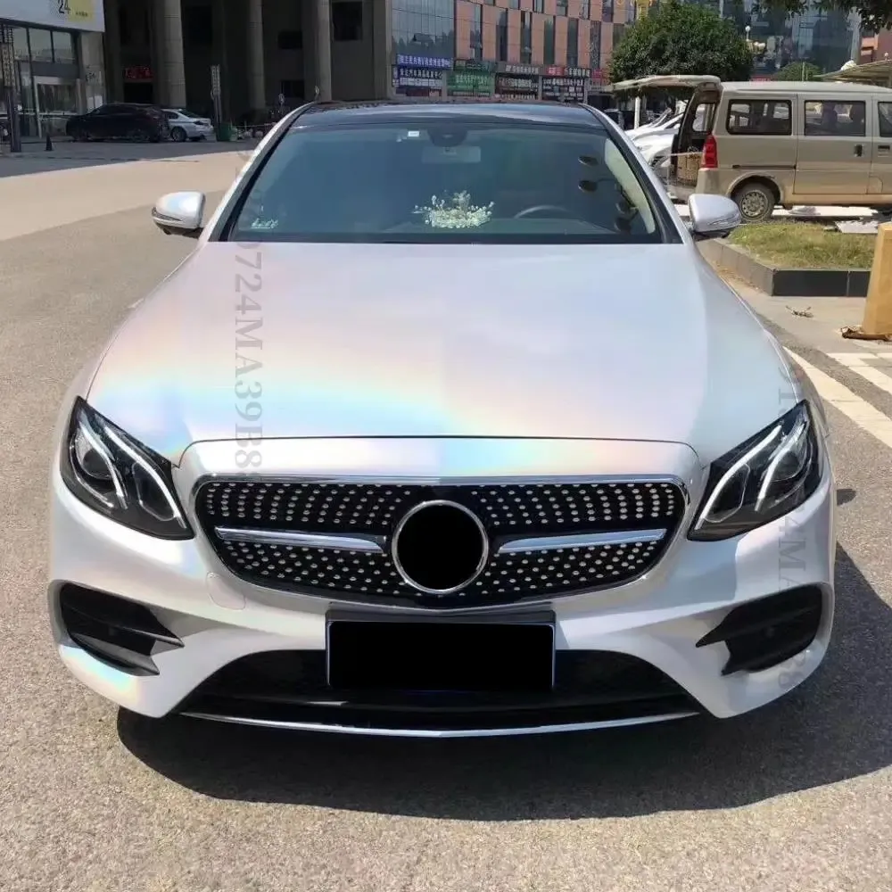 Mercedes C-Class W205 Diamond Grille: Stylish Front Racing Mesh Grill ...