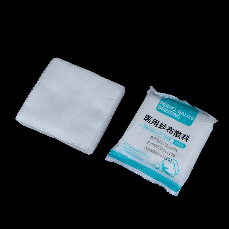 DHgate.com:8-Layer Medical Absorbent Gauze Pads, Sterile Wound Dressing ...