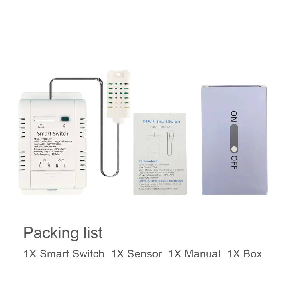 DHgate.com:Smart Wi-Fi Temperature Humidity Sensor Switch Monitor with ...
