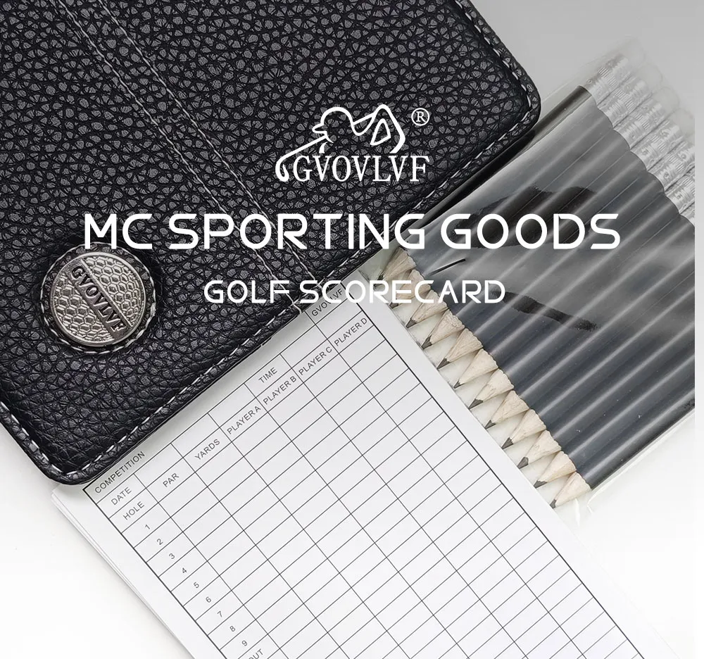 Golf Scorecard Score Sheet Tracking Record Stat Card Double Sided ...