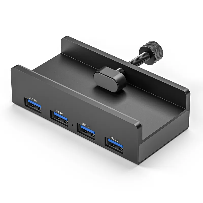 Aluminum USB C Hub Multiport Adapter with 4 USB 3.0 Ports, SD/TF Card ...