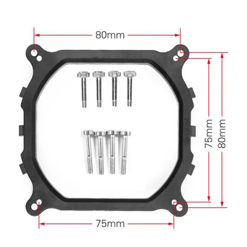 CPU Fan Bracket For Intel & AMD: Heatsink Holder, LGA 7, AM4 Backplane ...