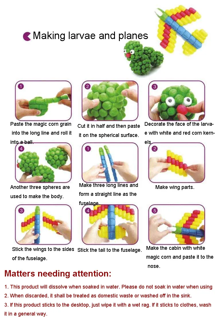 DIY Magic Foam Corn Kernels - Colorful Sticky Blocks for Kids' Creative ...