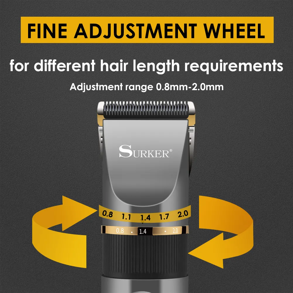 DHgate.com:SURKER Professional Hair Clippers for Men - Ceramic Blade ...