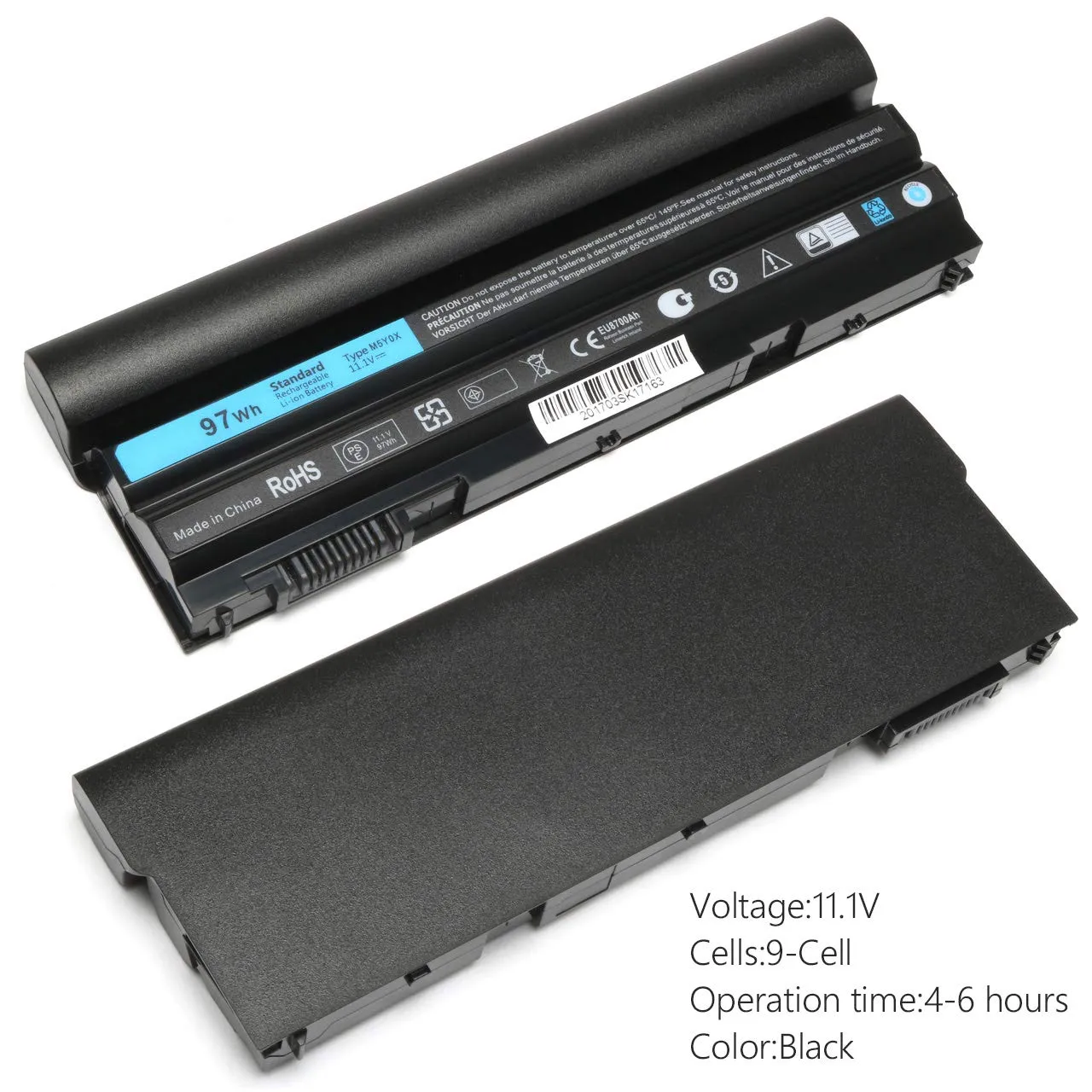 DHgate.com:M5Y0X T54FJ 97Wh Laptop Battery for Dell Latitude E6430 ...