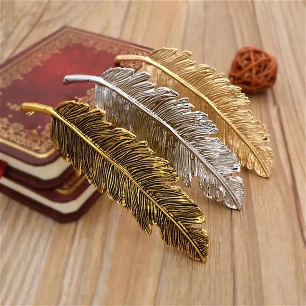 Alloy Vintage Feather Leaf Shape Metal Hair Clip Barrette for Women ...