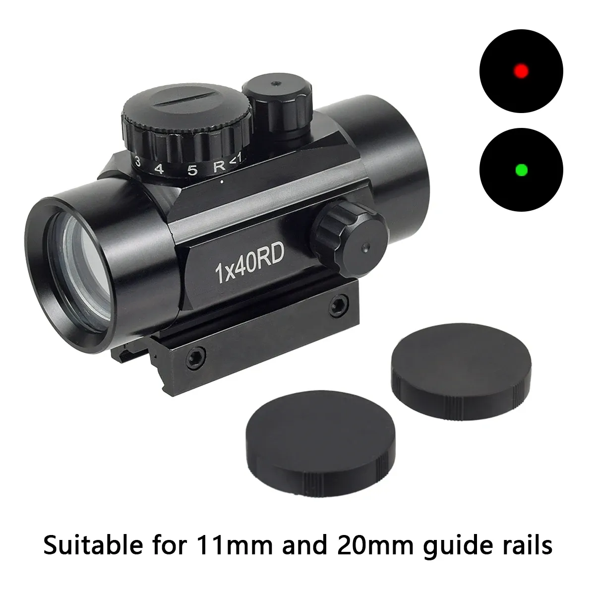 Tactical Red Green Dot Cross Reticle Sight Scope For Hunting With Lens ...
