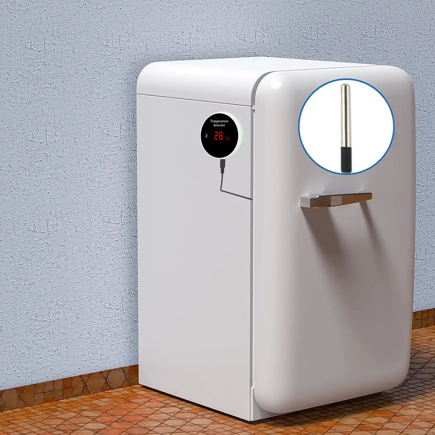 Tuya WiFi Temperature Senor 1M/3M Probe Digital LCD Screen Smart Life ...