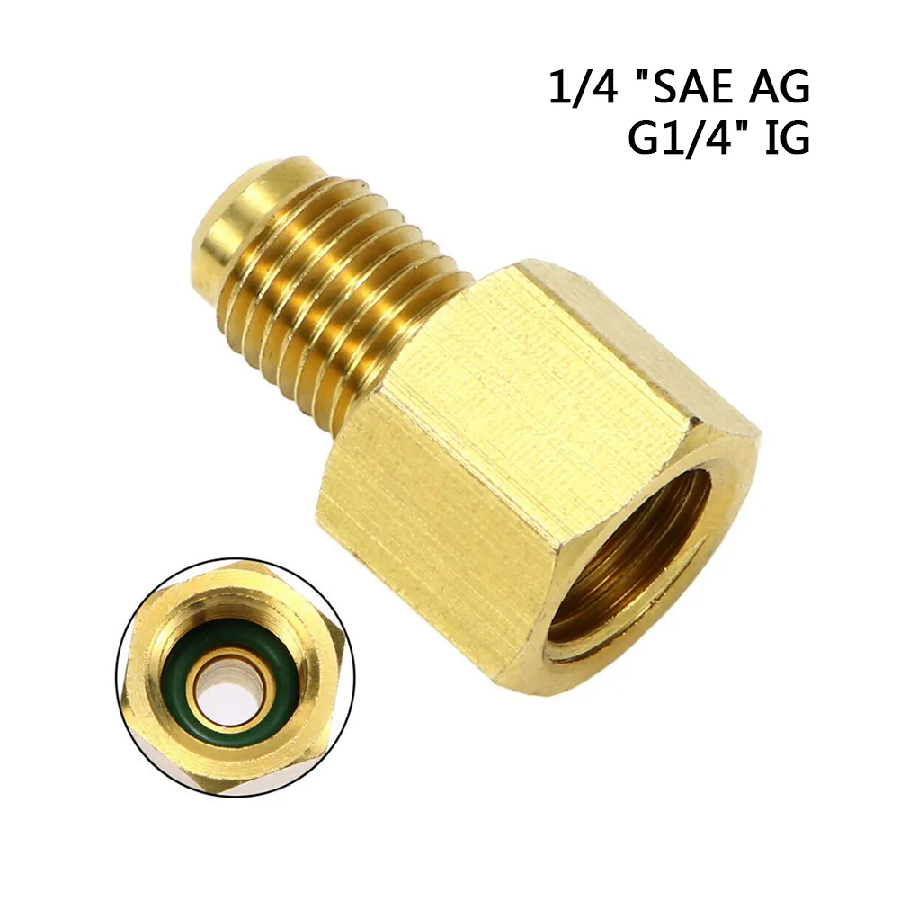 1/4 in SAE AG to G1/4 in IG Nitrogen Regulator Adapter Fittings ...