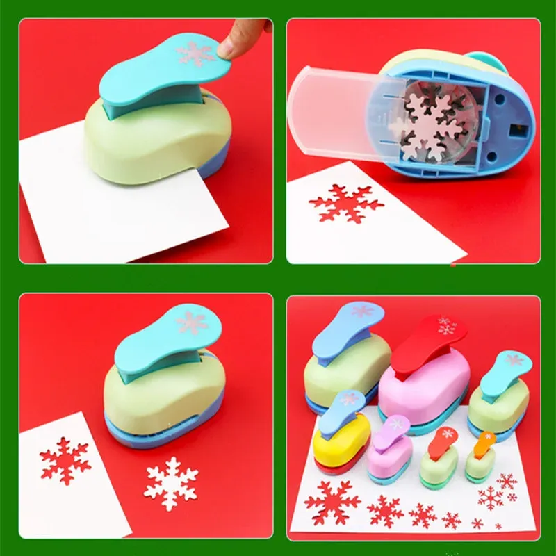 Snowflake shaped paper craft punch for DIY snowflakes and scrapbook ...