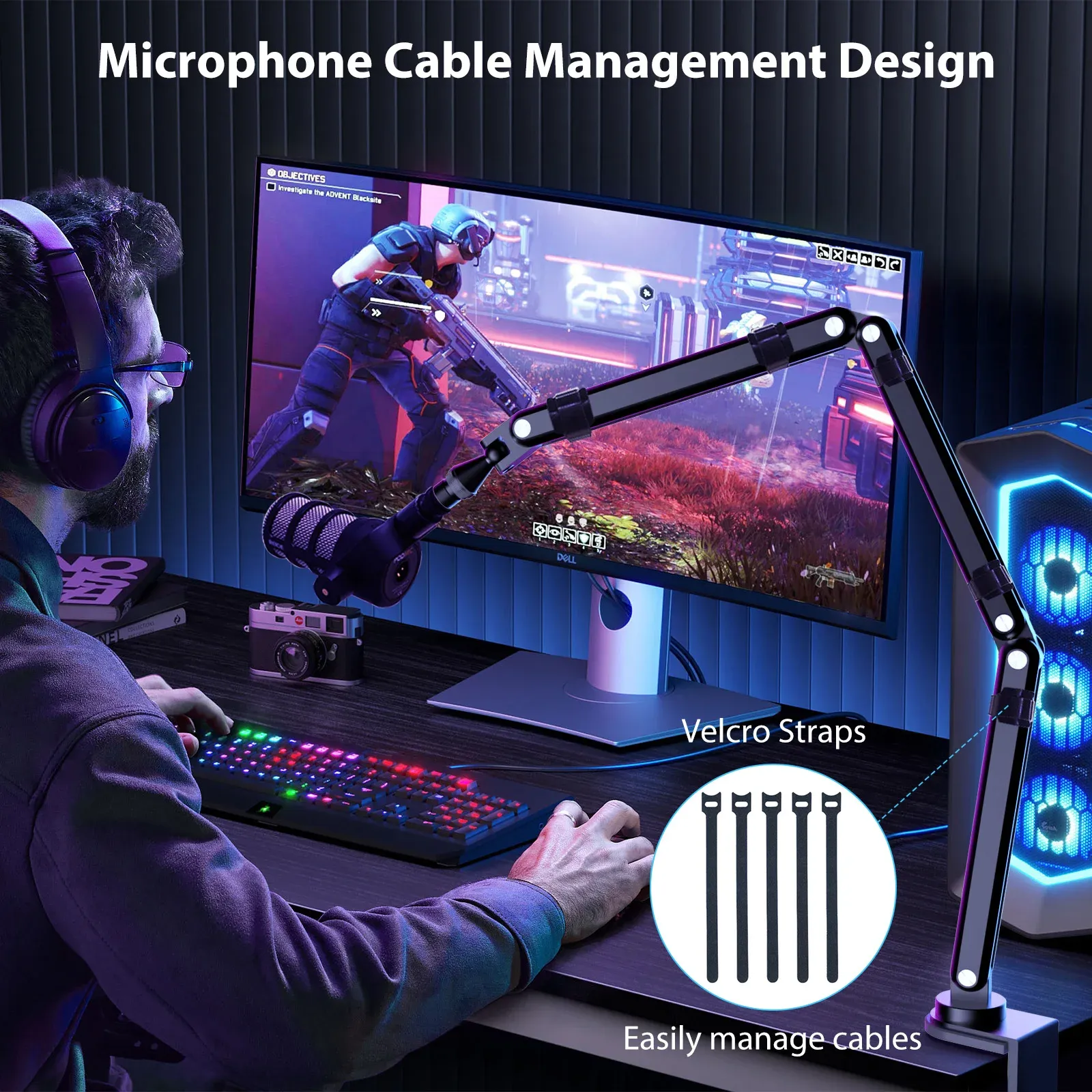 Aluminium Microphone Stand Boom Arm For RODE Mic/ Mic,Adjustable ...