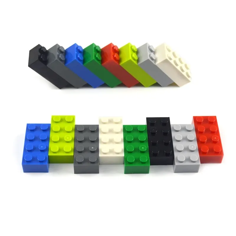 Wholesale DIY Building Blocks 2X4 Dots Thick Bricks Educational ...