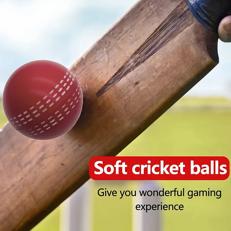 Bounce Back PU Leather 6.3CM Seamless Cricket Training Balls for All ...