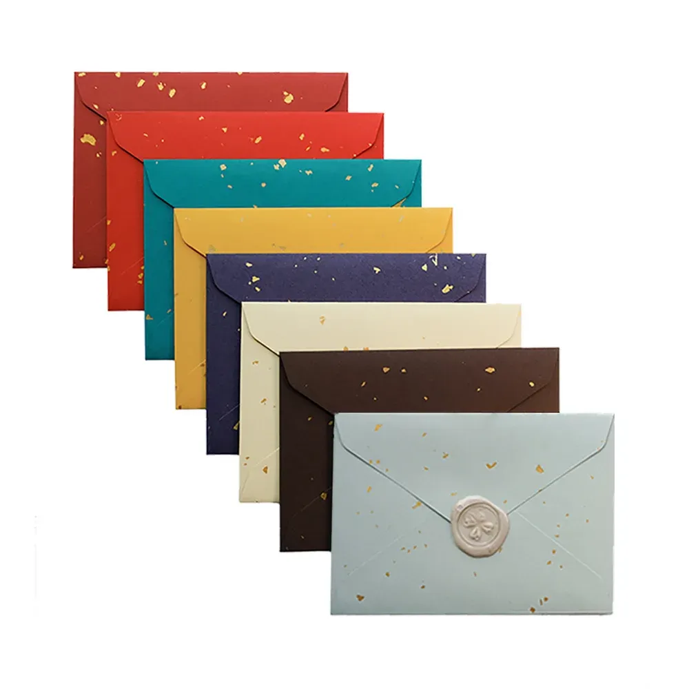 20-Pack Gold Powder Western Triangle Envelopes for Wedding Invitations ...