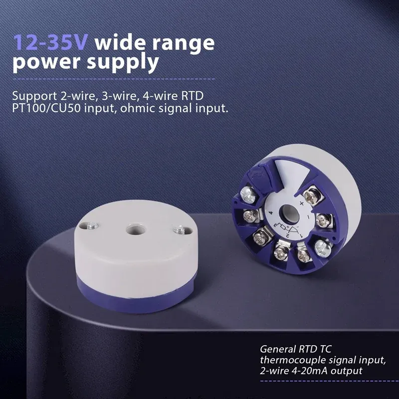 Programmable Thermocouple RTD PT100 To 4 20MA Converter TC RTD Input 4 ...