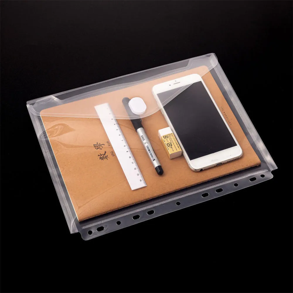 Transparent Plastic File Folders A4 Documents Sleeves Bag Protector ...