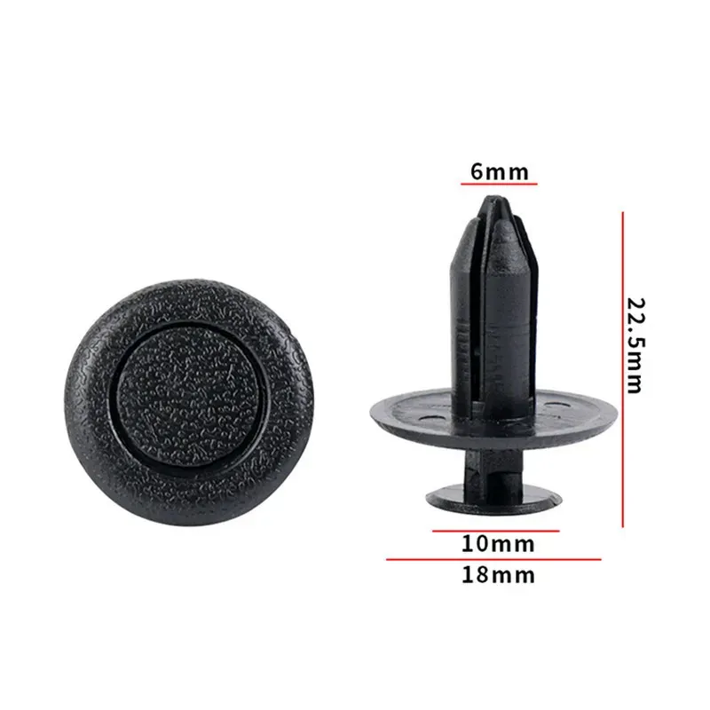 6mm Hole Car Trunk Cover Lining Trim Panel Fasteners Clips For Mazda 6 ...
